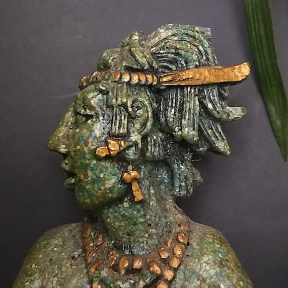 Accents | Cultured Stone Lord Pacal Vtg 8s Mexican Made | Poshmark